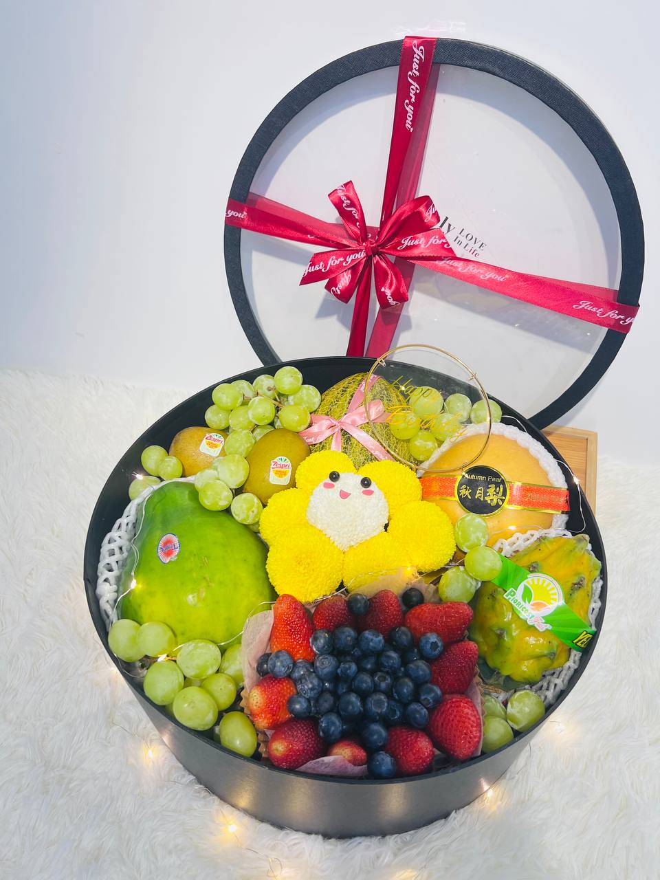 Pre-Order : Jovial Premium Gift Box with Flower预订高级水果花礼盒 – Haruma Senko ...